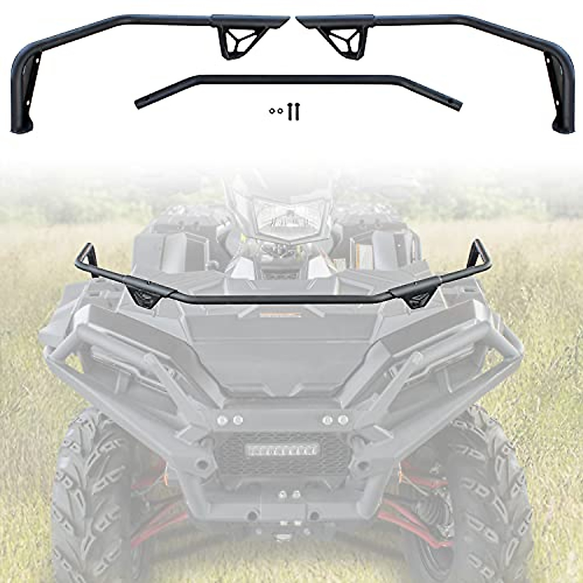 SAUTVS Front Rack Extender 4" for Polaris Sportsman 850 Sportsman XP 1000 2017-2023 Accessories, Replace #2882022