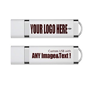 25PCS 4GB Custom USB Flash Drive Personalized Thumb Drive Logo Printed USB,25 Pack