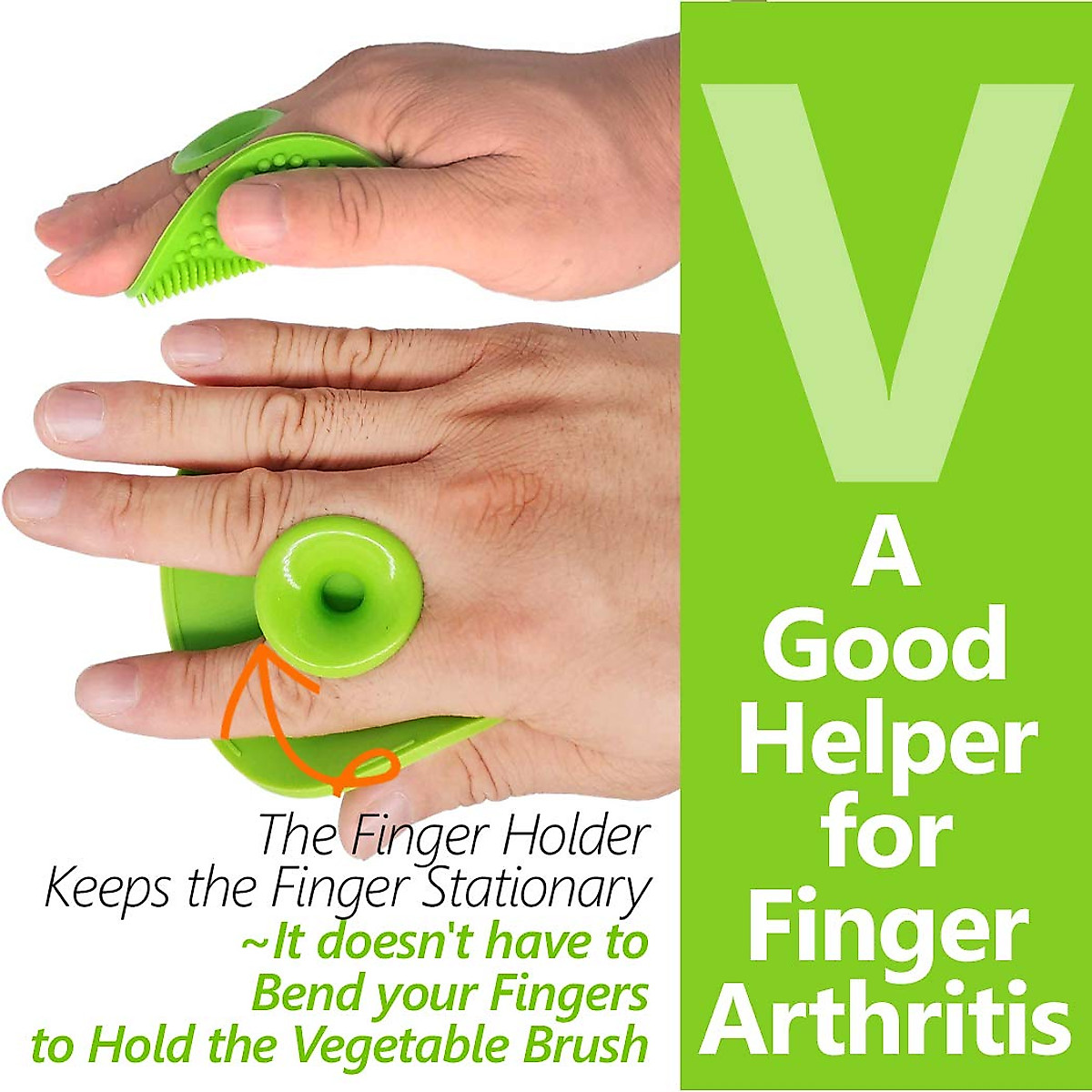 Vegetable Brush - Vegetable Brush Scrubber for Food - Vegetable Cleaner Potato Scrubber Brush Veggie Brush Vegetable Scrubber Potato Brush Scrubber Vegetable Scrub Brush Veggie Scrubber (Green)