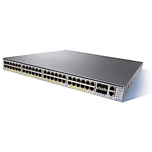 Cisco Catalyst WS-C4948E Managed Switch / 2x 300WAC PSU / 48 x 10/100/1000 / 4 x SFP+ (Certified Refurbished)