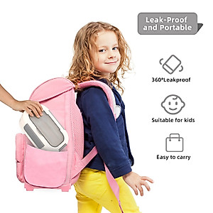 Vensp Bento Box Kid,1.3L Bento Box Adult Lunch Box,Lunch Box Containers for Kid/Adult/Toddler,Bento Boxes with 4 Compartments&Utensiles,Leak Proof,Microwave/Dishwasher/Freezer Safe(White)