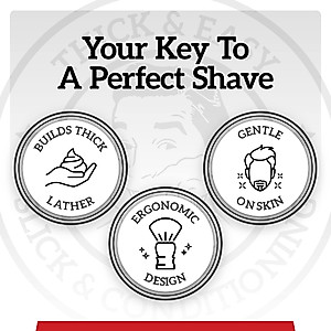 Fine Shaving Brush, Angel Hair Fibers, Cruelty-Free Shaving Cream Brush for Men, Gently Exfoliates The Skin, 100% Solid Resin Handle, 24mm Knot with 56mm Loft (White)