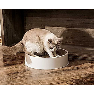 MIAOXSEN Refillable Cat Scratcher Cardboard & Bed for Indoor Cats, Scratching Lounge, Scratching Pad (Base)