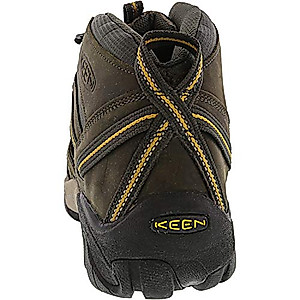 KEEN Men's Voyageur Mid Hiking Boot,Raven/Tawny Olive,15 M US
