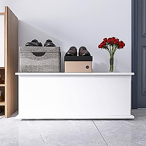 40" Storage Chest Trunk, Modern Wood Chest Kids Toy Box Organizer with Lift Top and 2 Safety Hinges Sturdy and Large Storage Trunk for any Playroom, Bedroom and Living Room