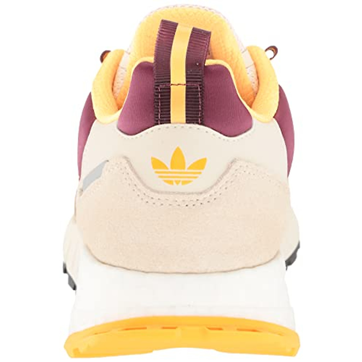adidas Originals Women's ZX 1K Boost, Wonder White/Solar Gold/Victory Crimson, 9