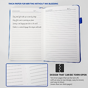 KaiRuiYing Journal Notebook with Pen Holder, A5 Hardcover Notebooks for Work, College Ruled Notebook for School, Lined Journal for Writing, 100Gsm Premium Thick Paper with Inner Pocket, Medium 5.7"x8.4" (1Pack, Black)