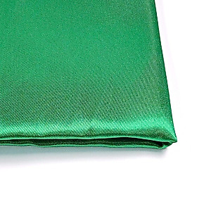 Charmeuse Satin Dark Green Fabric, 60" Wide, Silky, for Wedding,Bridal,Decoration, Fashion,Apparel Crafts by 1Yard