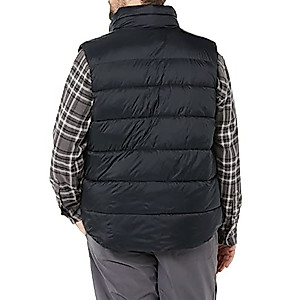 Amazon Essentials Men's Water-Resistant Sherpa-Lined Puffer Vest, Black, XX-Large
