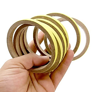 Mandarin Bird Toys by M&M - 8004 Pk12 3.5 Inch Skinny Yellow Donut, Colorful Cardboard Classic Chew Bird Foot Toys, Lots of Shreddable Layers, Add to Toys, Great for Medium to Large Size Pets