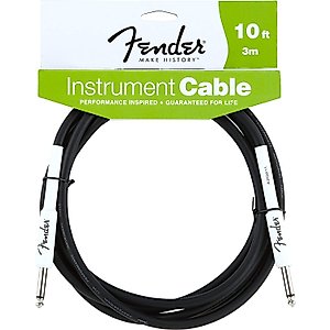 Fender Performance Series Instrument Cables (1/4 Straight-to-Straight) for electric guitar, bass guitar, electric mandolin, pro audio