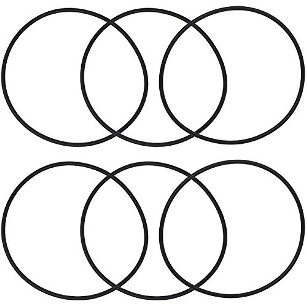 AppliaFit 6-Pack O-Ring Gasket Seals Compatible with GE HHRING - Fits Whole Home Filtration Models GXWH30C, GXWH35F, GXWH38F, GXWH38S, GXWH40L, WS03X10039, FXHSC, FXHTC