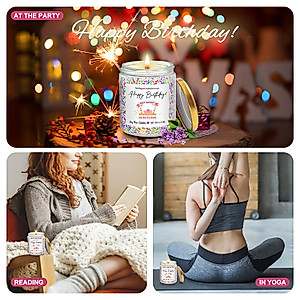 Birthday Gifts for Women Birthday Cake Candles Gifts for Best Friends Women Happy Birthday Gift for Women Female Sister Mom Wife Her Girlfriend Coworker Bestie Womens Birthday Gifts Candles for Cake