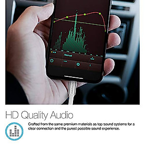 Naztech [MFi Certified] Lightning to 3.5mm Audio Adapter, for Plug & Play Convenience, Connect Your Headphone, Speakers, Car Stereo's to Your iPhone [White] 14647