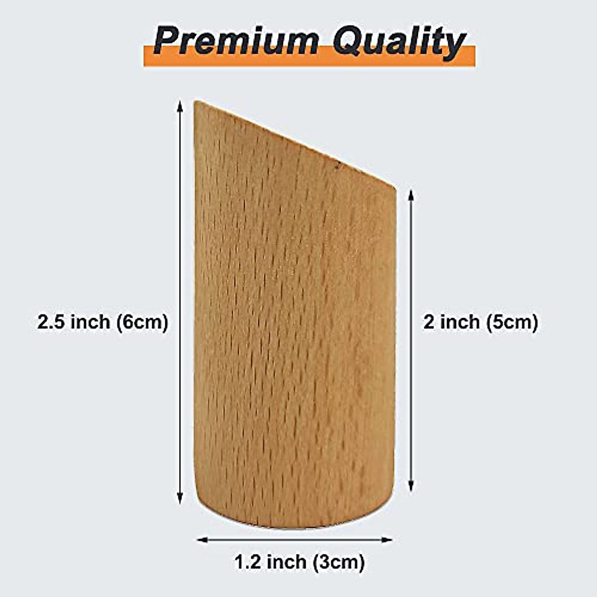 NEAUDE Wall Hooks Wooden Pegs for Hanging Natural Wood Coat Hangers Rustic Rack Wall Mounted Single Decorative Clothes Hook Peg Rack for Entryway Jacket Hat Backpack Coat Hooks Screw in Wall (3 PCS)