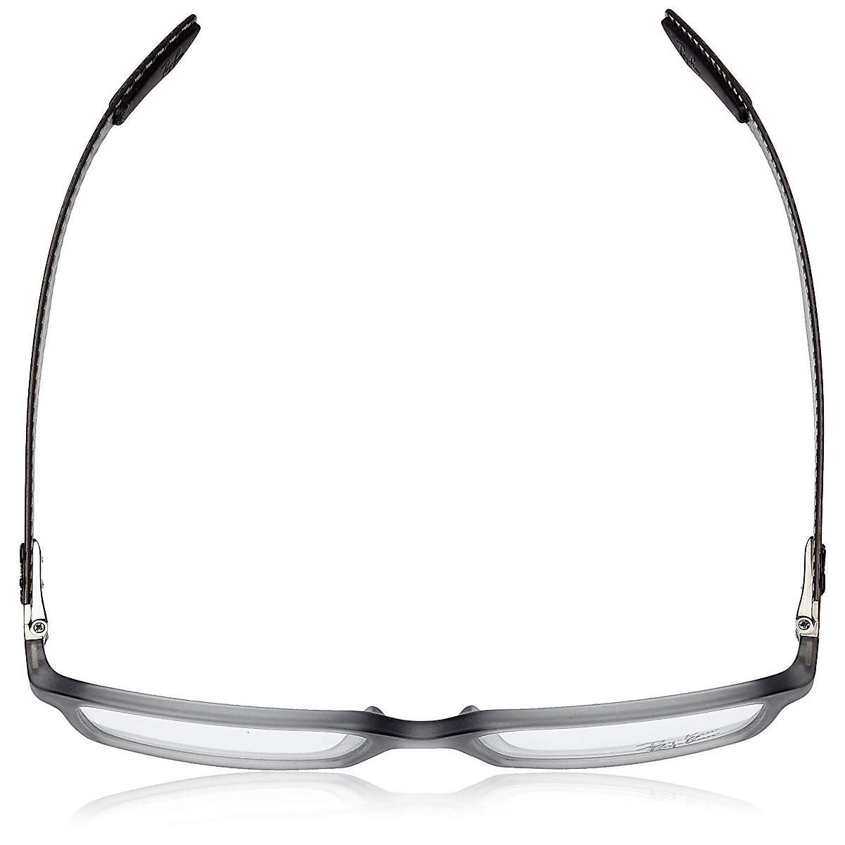 Ray-Ban RX8901 Rectangular Prescription Eyeglass Frames, Demi Gloss Grey/Demo Lens, 55 mm