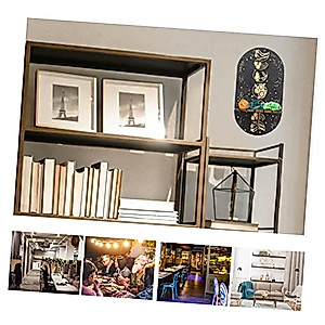 Amosfun 10 pcs Hanging Display Rustic Room Decoration Supplies Living Essential Style Shelves Organizer Crystals Crystal Phrase Oil Wooden Gems Floating Bed Mounted Phase Holder Stand