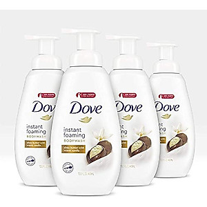 Dove Purely Pampering Body Wash with NutriumMoisture Technology Shea Butter and Vanilla Paraben Free Bodywash 13.5 fl oz 4 Count