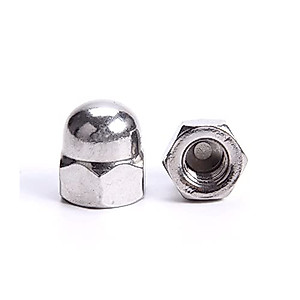 ZIFARM Nuts, 304 Stainless Steel Cap Nuts in Acorn Nuts (Color : 2CPS, Size : M5)