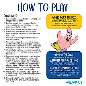 AQUARIUS - SpongeBob SquarePants Memory Master Card Game