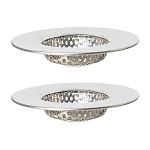 HUIFACAI 2pcs Standard Strainer Drain Protector for Bathroom/Kitchen Hairs Catcher for Bathtub/Shower Simple Installation Sink Filter