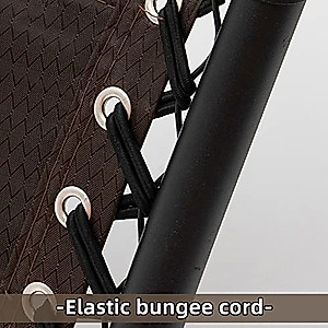 defutay Zero Gravity Chair Replacement Cord Laces, 4 Pack Universal Elastic Cords Repair Tool Kit Stretch Cord Suit for Garden Chairs, Outdoor Recliners, Anti Gravity Chair, Bungee Chairs