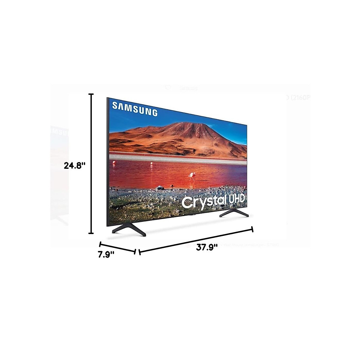 Samsung 43-inch TU-7000 Series Class Smart TV | Crystal UHD - 4K HDR - with Alexa Built-in | UN43TU7000FXZA, 2020 Model (Renewed)