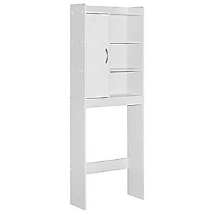 Better Home Products Ace Over -The-Toilet Storage Shelf in White