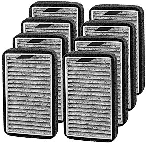8 Pack For DSTx HEPA + Carbon Filters Replacement Compatible with Clarifion DSTx Mini Personal Portable Air Purifiers for Home, Bedroom and Pets, Works for Dust, Smoke,Odors and Airborne Particles