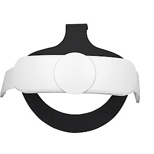 Soarking Headset Accessories Elite Head Strap Replacement Parts for Quest 2,Carrying Case Friendly(White_Black)