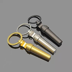 Mini Key Ring Wine Opener, Ultimate Keychain Corkscrew Tool, Emergency Travel Cork Wine Opener (Silver)