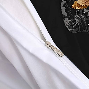 Quilt Cover Twin Size Cartoon Bear Doll 3D Bedding Sets Knight Style Duvet Cover Breathable Hypoallergenic Stain Wrinkle Resistant Microfiber with Zipper Closure,beding Set with 2 Pillowcase