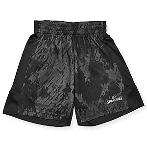 Spalding Boys 2 Pack Performance Basketball Shorts, Black/Black, 7