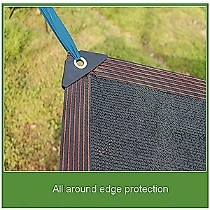 Sunblock Shade Cloth Knitted Mesh Tarp Black 10 16ft（34m） Breathable Encryption Net for Balcony Privacy Screen Fence