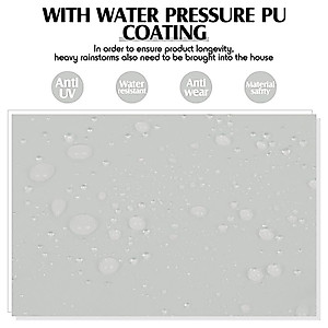 Cethytirko 14 Piece Outdoor Patio Waterproof Cushion Covers, Fits 6-Seat Wicker Rattan Sectional Couch Chair Furniture Cover Replacement Set - Fade-Resistant Patio Cushion Covers with Zipper