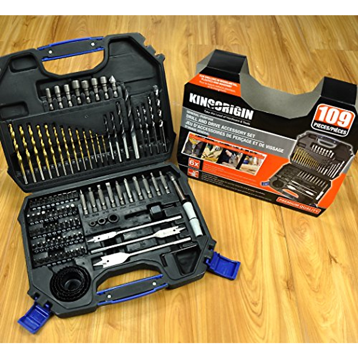 109 Piece Drill and Drive Accessory Set,Drill bits,Drill bit Set,Drill Set,Drilling Driving kit