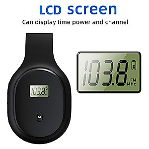 Rechargeable and Portable Personal FM Radio Headphones with Best Reception, Walkman Wireless Headset FM Radio Ear Muffs for Jogging, Mowing, Cycling, Meeting FM Receiver