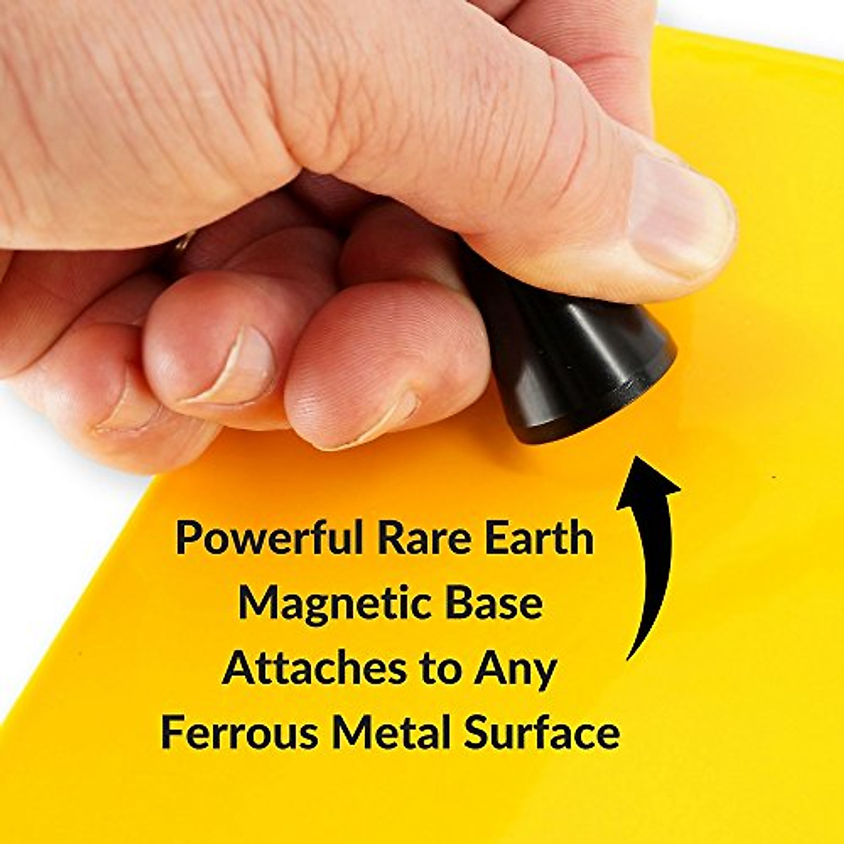 QuadHands LED 3x Magnifier w/ Light | Helping Hands Soldering Third Hand | Flexible Gooseneck Arm | Attach Magnetic Arm To Metal Stand or Surfaces | Scratch-Resistant Lens | Batteries Incl. | USA Made