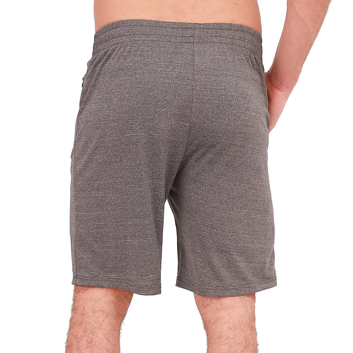 SUGARNO Athletic Shorts for Men,4 Packs Drawstring Gym Sports Shorts with Zipper Pockets for Running,Workout,Training(Small)