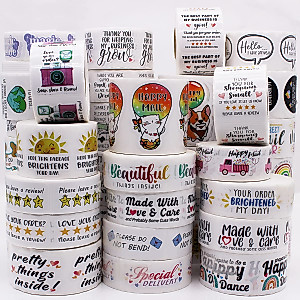 Muminglong 1.5 Inch Happy Day Your Order is Here Unicorn Sticker,Thank You Sticker,Small Shop Sticker, Small Business, Handmade Sticker,Packaging Sticker, 500 PCS