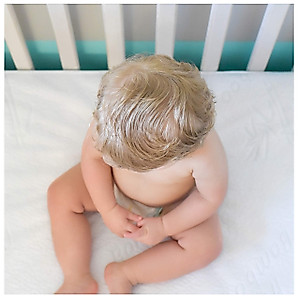 Bamboo Rayon Baby Crib Mattress Protector - Waterproof Breathable Cooling Fitted Mattress Cover 28x52 inches (Single Pack)