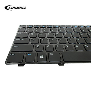 SUNMALL Laptop Keyboard Replacement without Backlit Compatible with Inspiron 15 3521 3537 15v-1316 15R 3521 3537 5521 5528 5537 5535 M531R, atitude 3540, Vostro 2521 US Layout P/N NSK-LA0SC NSK-DY0SW