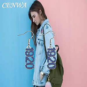 CENWA ZPB Dove Bracelet Sorority Jewelry Gift for Finer Women(1920 -Earrings)