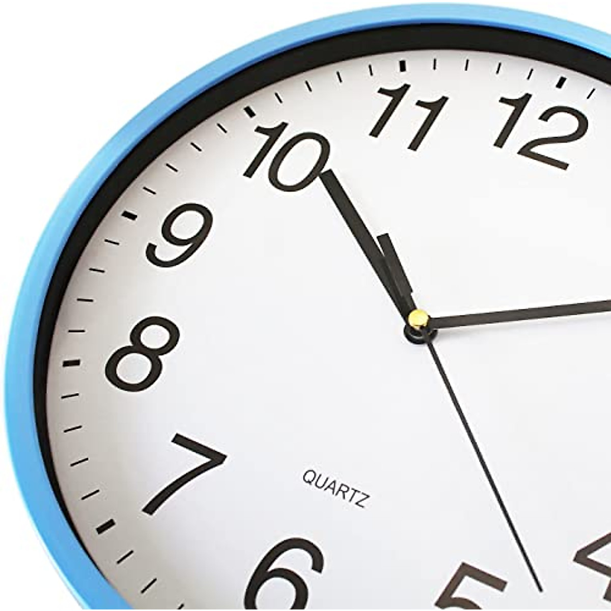 CAMY 9 Inch Wall Clock - Silent Non Ticking Quality Quartz Battery Operated Round Easy to Read Home/Office/School Clock