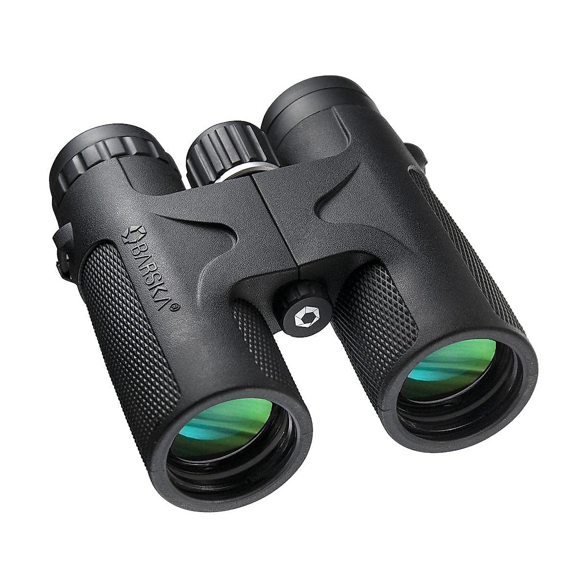 Barska Optics AB11843 10x42 WP Clam Blackhawk Binoculars, Green Lens