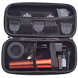 Styleader Hair Trimmer for Men, Women, Kids, Rechargeble Hair Clippers, Beard Trimmer, Cordless Barber Grooming Sets, Home Haircut Kit, Red