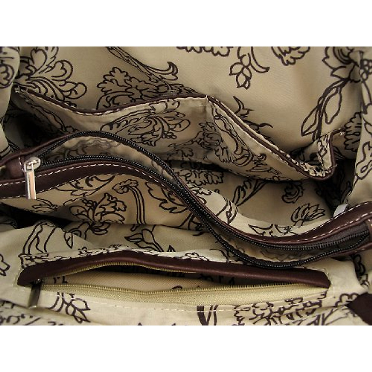 Western Embroidered Concealed Carry Purse/Wallet Set w/Rhinestone Cross