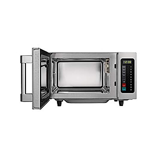 Midea Equipment 1025F1A Countertop Commercial Microwave Oven with Touch Control, 1000W, Stainless Steel.9 CuFt