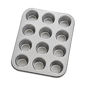 Mrs. Anderson's Baking 12-Cup Mini Muffin Pan, Carbon Steel with Non-Stick Coating, PFOA Free, 10-Inches x 7.5-Inches