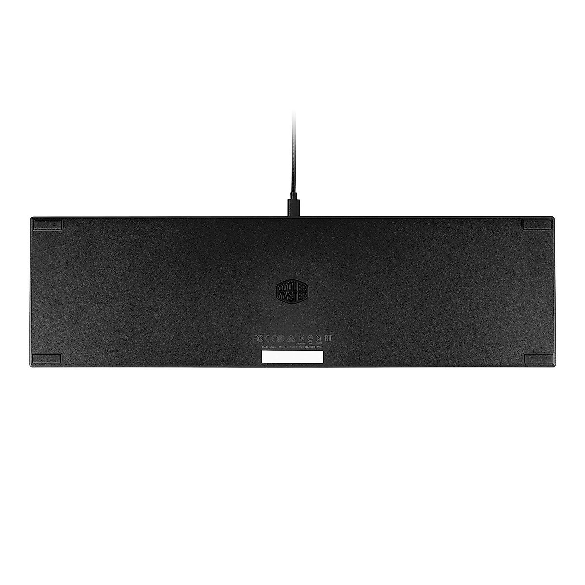 Cooler Master USB Type-C (Keyboard Side), USB 2.0 Type A (Computer Side) Sk-650-Gklr1-US SK650 Mechanical Keyboard with Cherry MX Low Profile Switches In Brushed Aluminum Design,BlacK Layout,Full